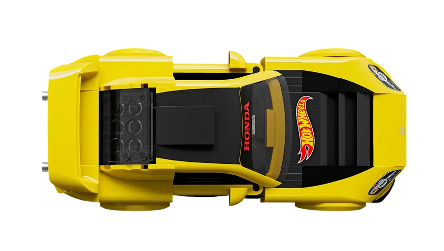 Конструктор Hot Wheels Mattel Brick Shop Speed Honda S2000 JFR88 Yellow ...