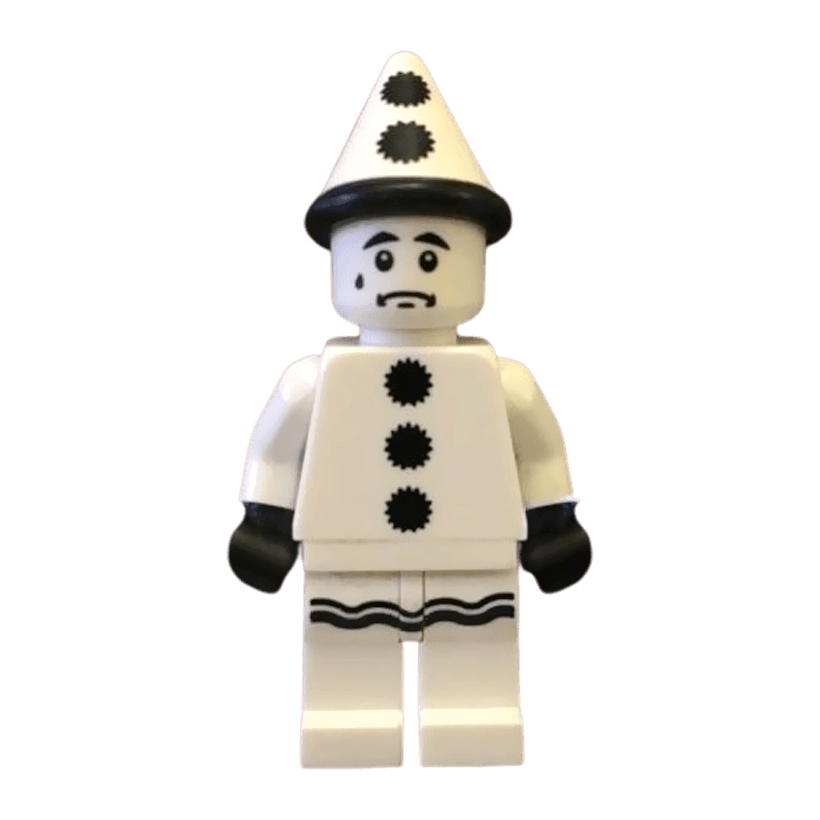 Фігурка Lego Collectible Minifigures Series 10 Sad Clown col155 2 Б/У ...